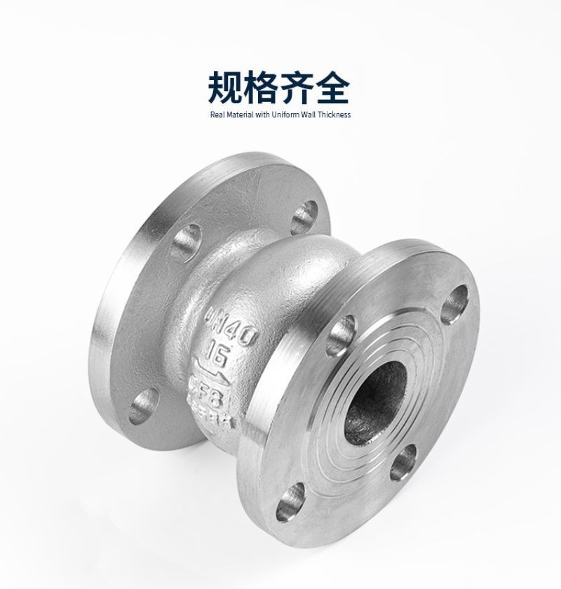 【谦华智科 304不锈钢消声立式单向止逆止回阀 5寸 HC41X-16P-DN125 PN16多少钱】5寸/HC41X-16P-DN125/PN16-鑫方盛