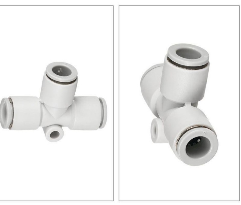 【谦华智科 Q-KQ2T系列 T型快插 正三通接头 Q-KQ2T06-08 8-6mm 白色多少钱】Q-KQ2T06-08/8-6mm/白色-鑫方盛